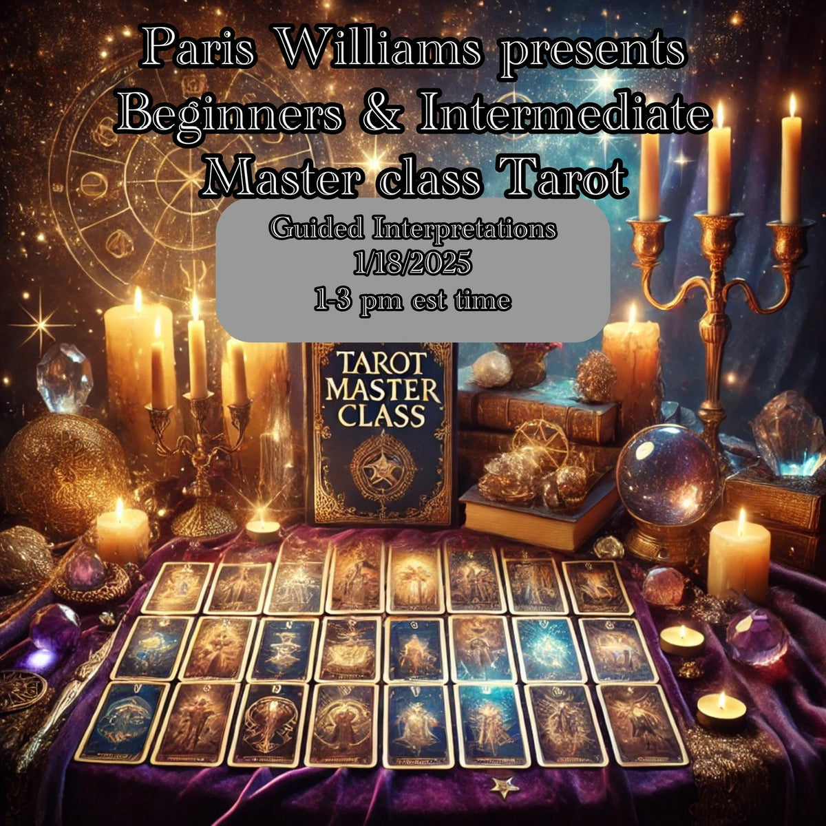 Master Class Beginners & Intermediate Major Arcana Tarot class – pwcollections